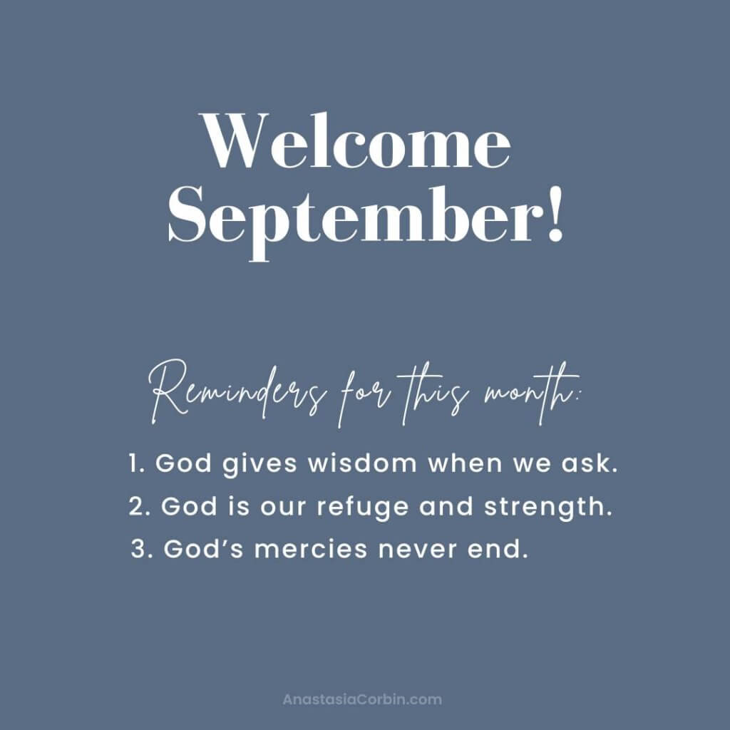 Welcome September! - Anastasia Corbin